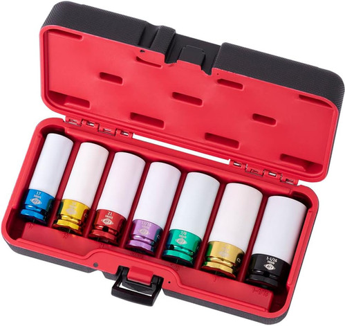AFF 1/2" 7pc Protective Socket Set - SAE/Metric | JDTCo.
