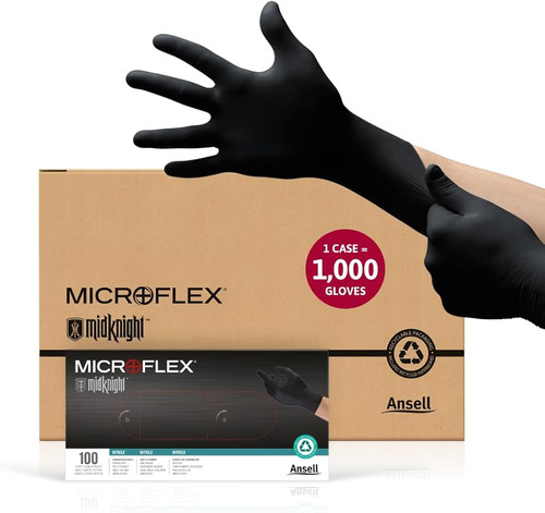Microflex GLOVE MIDKNIGHT MK-296 NITRILE | JDTCo.
