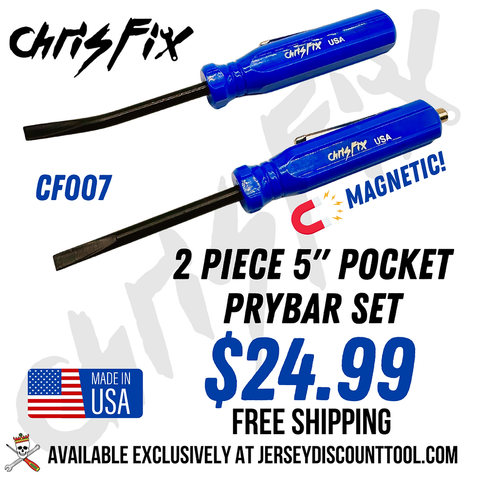 ChrisFix 2 Piece 5" Pocket Prybar Set | JDTCo.