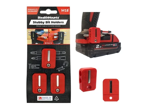 StealthMounts Stubby Magnetic Bit Holder For Milwaukee M18 Tools | JDTCo.