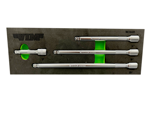 VIM 4 Piece 3/8″ Drive Wobble Extension Set | JDTCo.