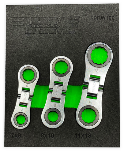 VIM 3 Piece Nano Flex Ratcheting Wrench Set | JDTCo.
