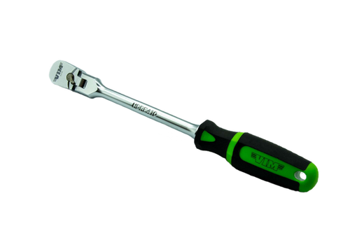 VIM 1/4" DR 10" HEAVY DUTY 90T FLEX HEAD RATCHET | JDTCo.