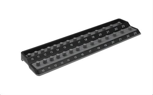 Mechanics Time Save 1/2" Metric Peg Friction Socket Holder - Grey | JDTCo.