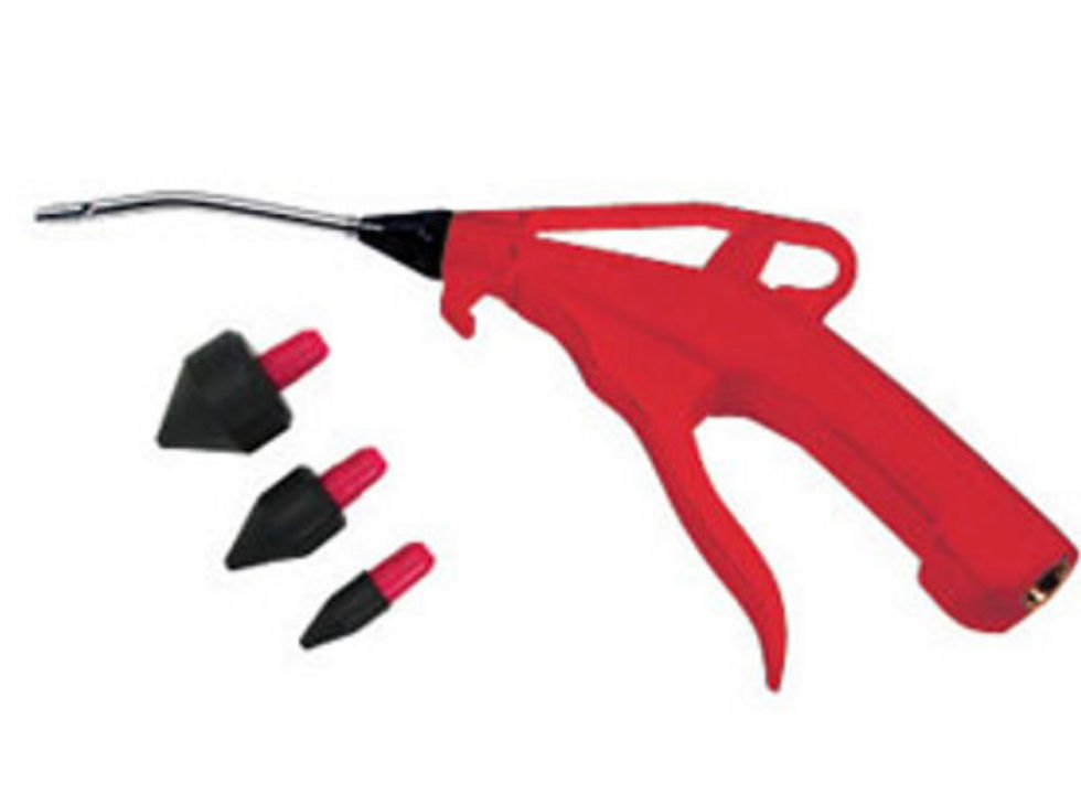 4" Pistol-Grip Air Blow Gun with Rubber Tips | JDTCo.
