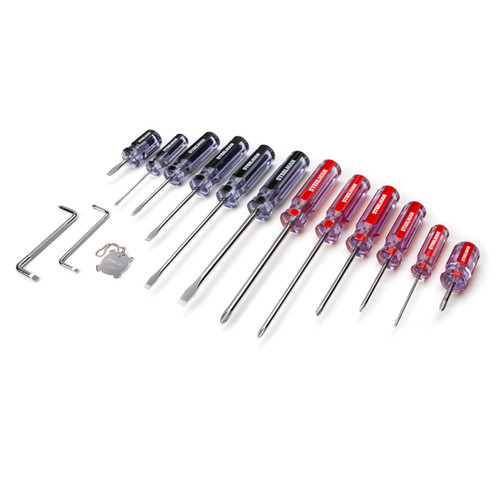 STEELMAN 16-Piece Clear Handle Slotted and Phillips Head Screwdriver ...
