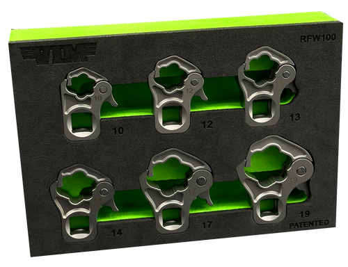 VIM 6 Piece 3/8" Drive Ratcheting Flare Nut Set | JDTCo.