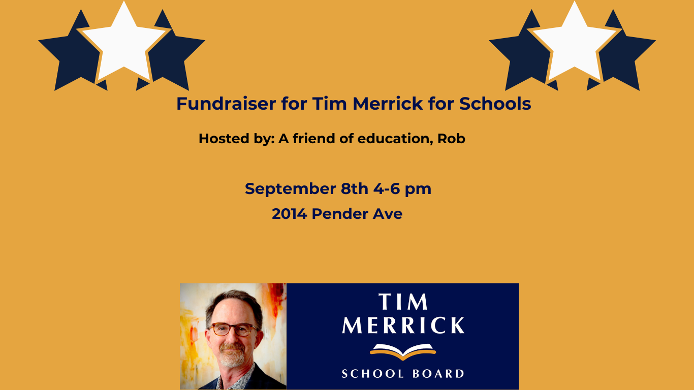 Fundraiser for Tim Merrick for Schools | Merrick4schools