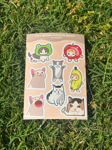 Cat Memes Sticker Sheet | Soul Real Market