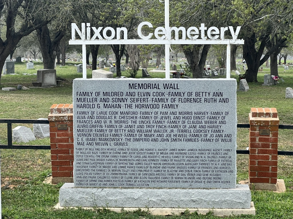 Nixon Cemetery Association | Cemetery | Nixon, TX, USA