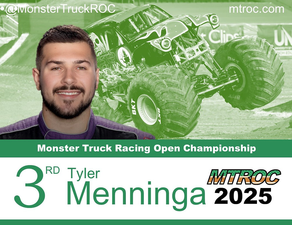 3rd Place - Tyler Menninga - 2025 Monster Truck Racing Open Championship