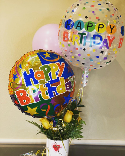 Happy Birthday Mylar Balloon | Macey Marie Floral