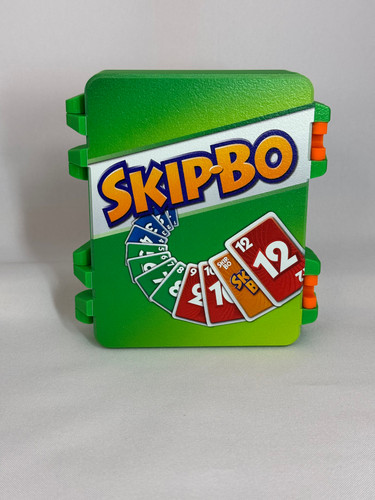 Custom 3D-Printed Card Game Box for Skip-Bo (Cards NOT Included) | Gronkie