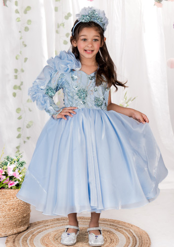 Azure Dream One-Shoulder Gown | The Little Factory