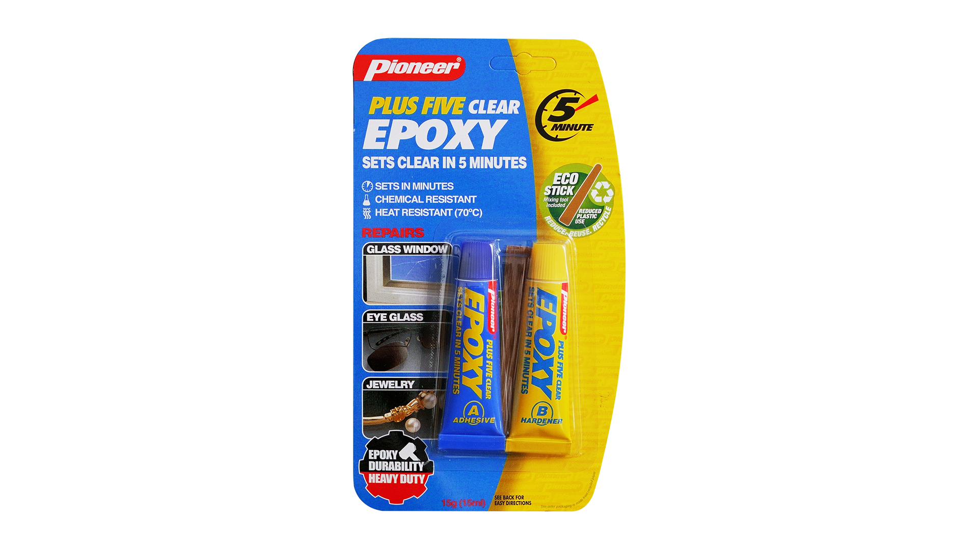 Pioneer Plus Five Clear Epoxy Tube | Pioneer Adhesives