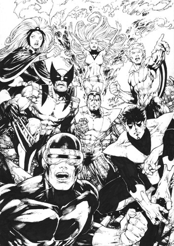 X-men - 11"x17" Ink | EdBenesOrigianlArt