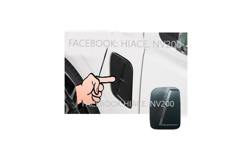 Toyota Hiace - Regiusace Van 3D BLACK Fuel Tank Cover With Mesh / Hiace ...