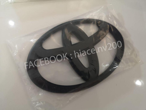 Toyota Hiace - Front/Rear Logo Emblem Decals> Black Hiace Logo 3D ...