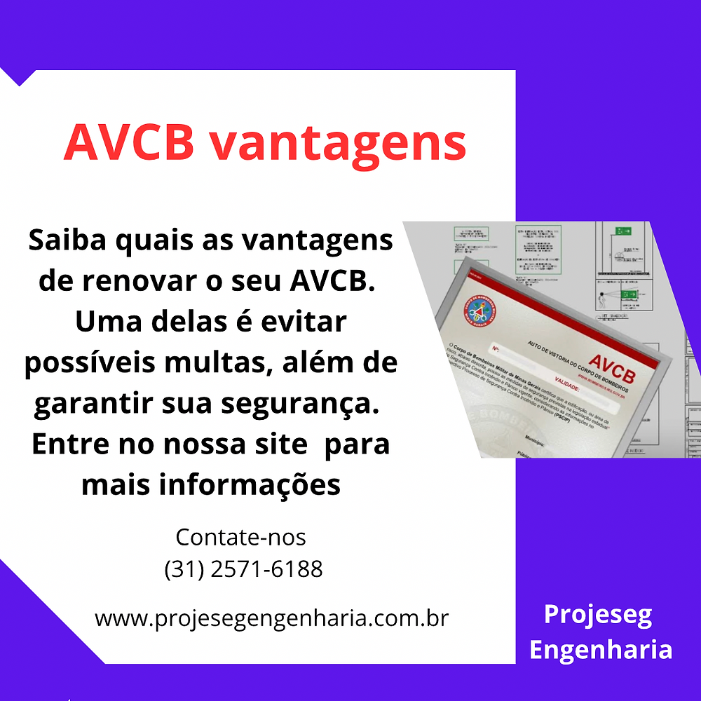 AVCB Vantagens