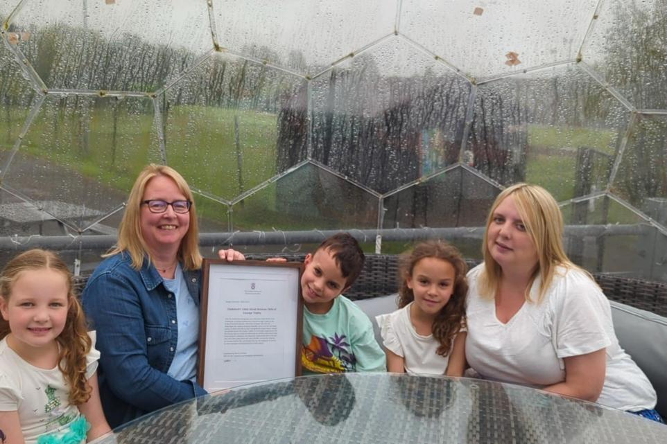 Pleased to honour Caleb, Child of Courage