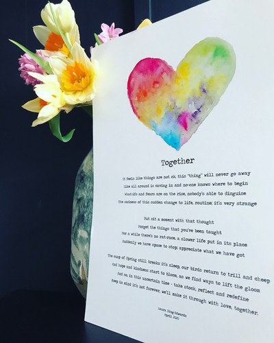 “Together” A4 Poem Print | Laura Ding Edwards