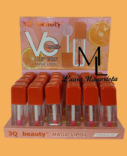 X24 UNIDADES Brillo labial liquido mágico con Vitamina C 3Q BEAUTY N°OL ...