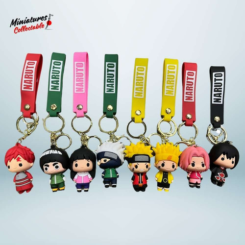 Naruto 3D Keychain - Gaara, Rock Lee, Hinata, Kakashi, Naruto, Minato ...