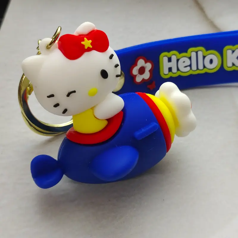 Hello Kitty in Airplane 3D Keychain – Blue Edition | MiniatureCollectable