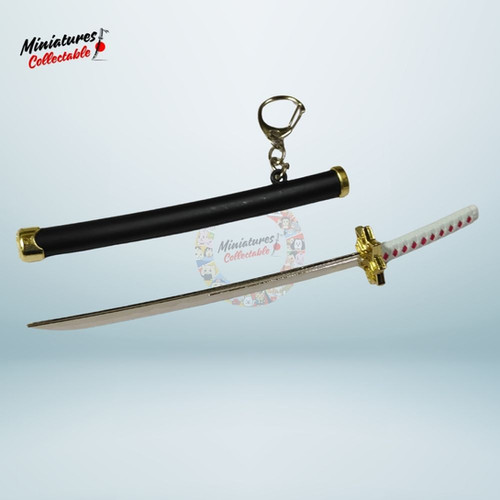 Kanao Tsuyuri Demon Slayer Nichirin Sword/Katana Keychain - 15cm (Black ...
