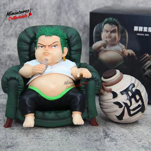 One Piece Chubby Roronoa Zoro Sitting On Couch 15cm Premium Action ...