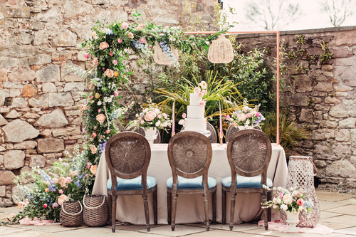 copper over the table frames | The Whole Sch Bang