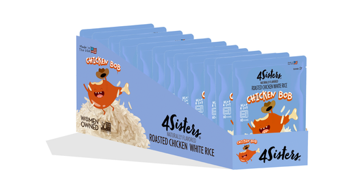 12 - 6 oz. Bags / Roasted Chicken White Rice – “Chicken Bob” | 4 Sisters