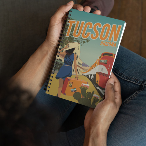 Train Station | Spiral Notebook | Tucson Collection | RetroTrek Gifts