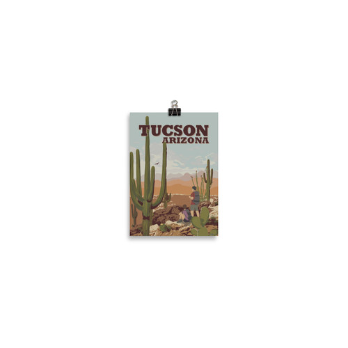 5 x 7 | Mini-Print | Hiking | Tucson Collection | RetroTrek Gifts