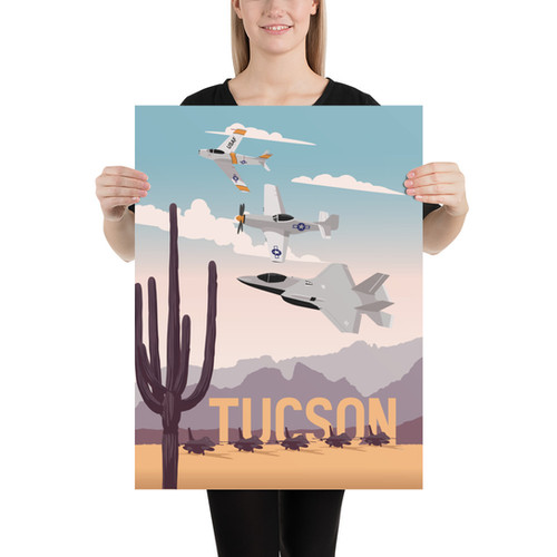 18 x 24 | Air Show | Poster | Tucson | RetroTrek Gifts