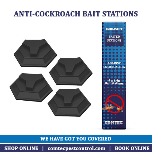 COMTEC Cockroach Bait Stations - X4 Stations | ComtecServiceLimited