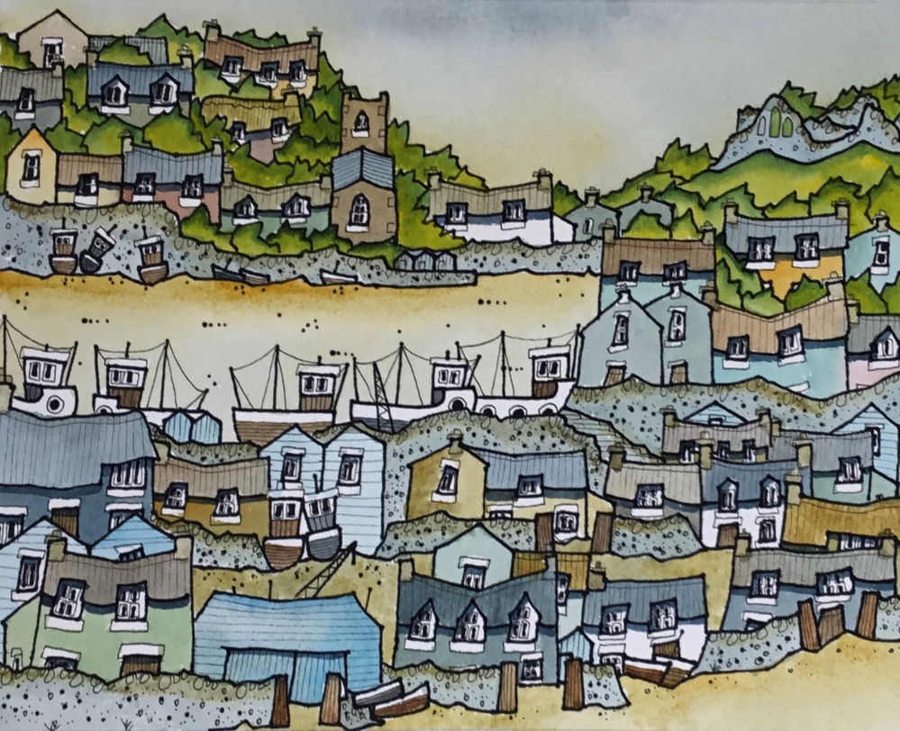 2hrs+ Workshop: A Quirky Coastal Scene with John Devitt