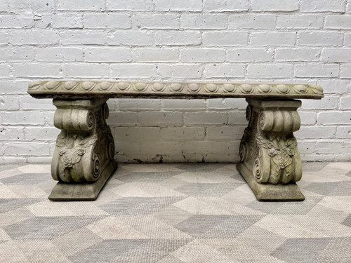 Architectural Garden Bench Composite Stone | Design by Davies