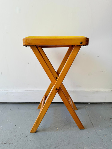 Vintage Folding Yellow Stool | Design by Davies