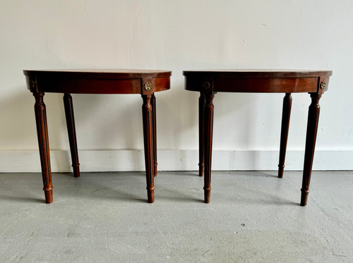 Pair of Vintage Oval Side Tables | Design by Davies