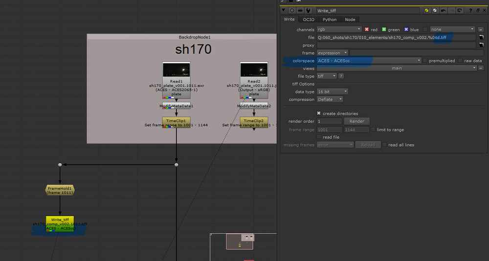 OCIO Color Management - ACES