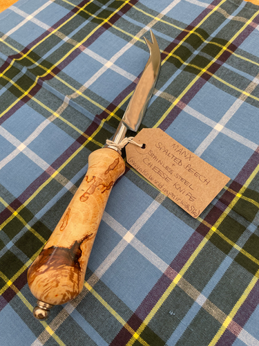 Manx Spalted Beech Cheese Knife | ManxTurnEd