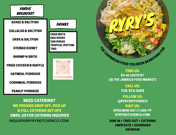MENU | RYRYS KITCHEN