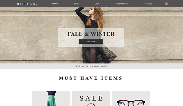 Fashion Clothing Website Templates Online Store Wix