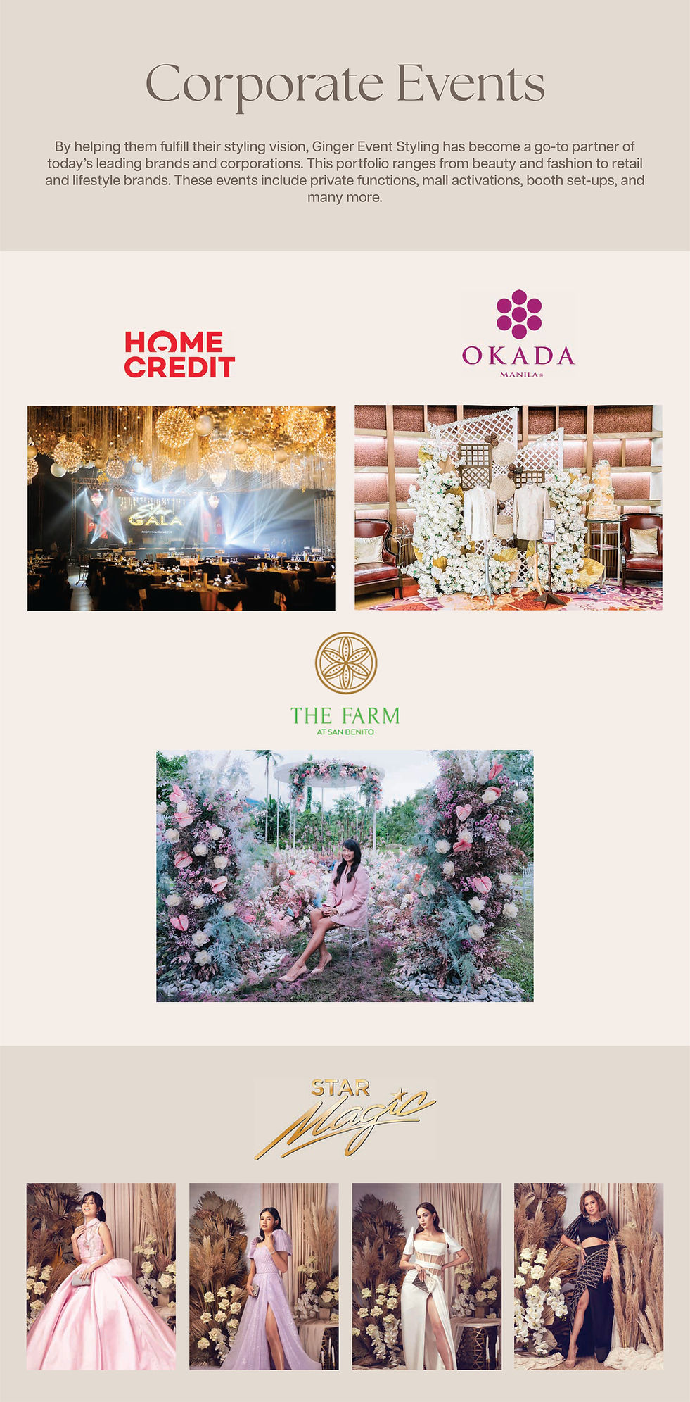 Company Profile | Ginger Event Styling