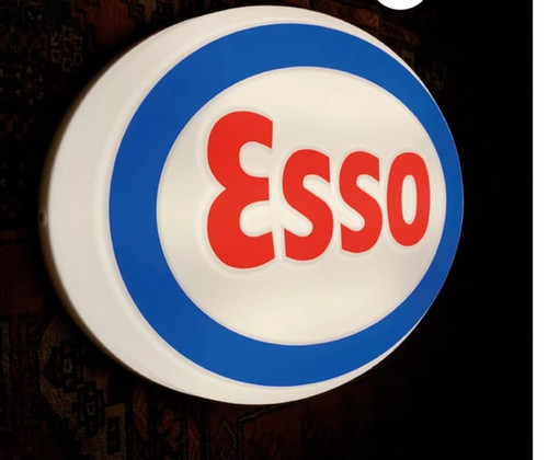 Illuminated Esso Garage Man Cave Workshop Sign | BeDevilLed