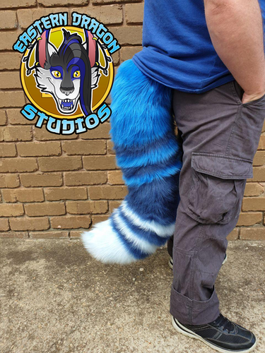 Large 90cm Canine tail pattern | easterndragonstudios