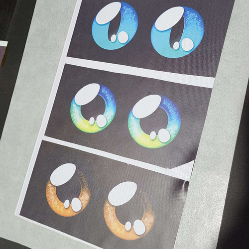 Sublimation print eyes | easterndragonstudios