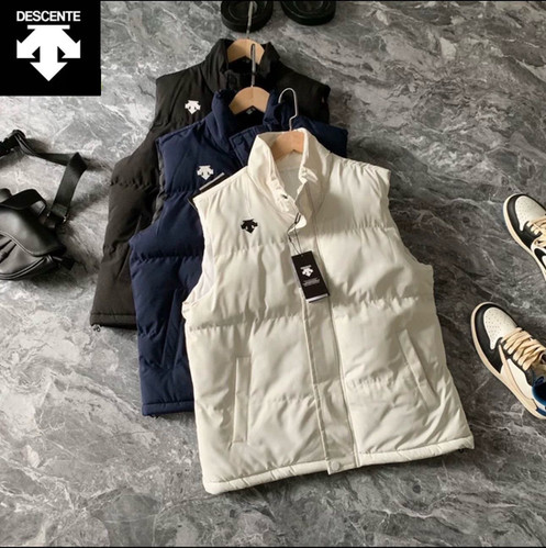 Descente Men Cotton Vest Fall Winter Sports Casual Warm Waterproof | Netten