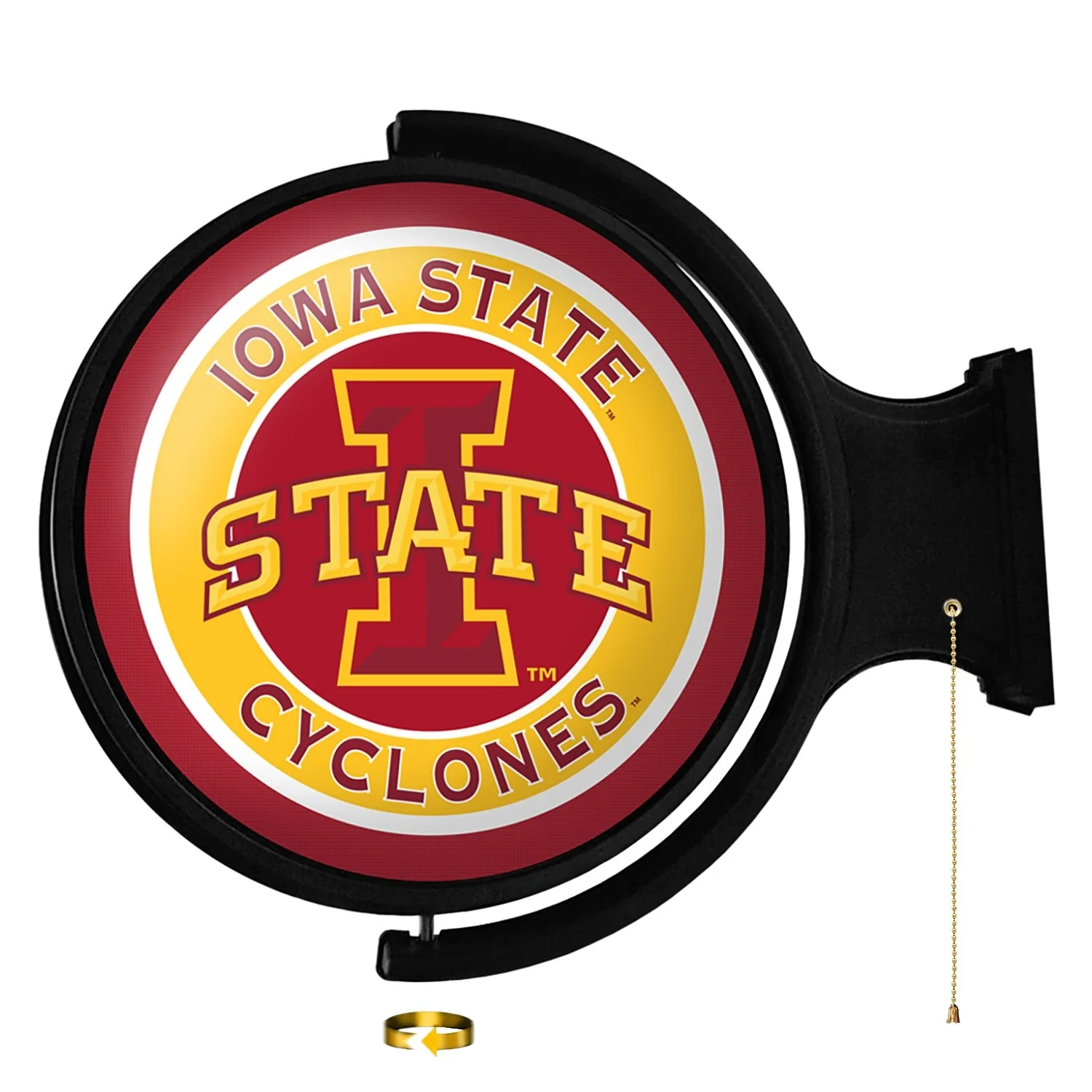 Iowa State Cyclones - Rotating Lighted Wall Sign | Tailgating Specialti